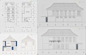 Referensi Gambar Gedung Pertemuan dan Perkantoran 2 lantai Ukuran 11 m ...
