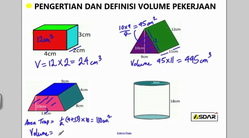 Pengertian dan Definisi Volume Pekerjaan - Asdar Id