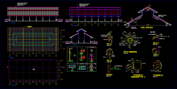 Download Gambar Rencana Pabrik File AutoCAD - Asdar Id