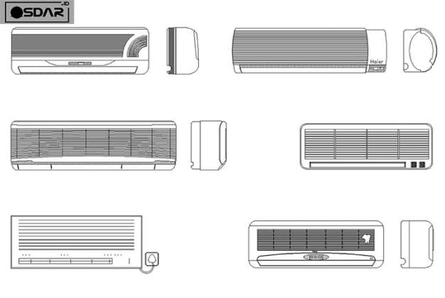 Download Block AutoCAD - Air Conditioner - Asdar Id