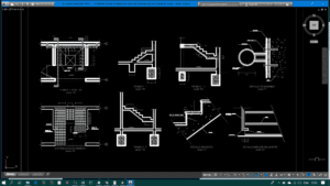 Download Detail Tangga DWG AutoCAD - Asdar Id
