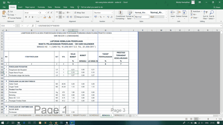 Download Contoh Gambar Ruang Kelas Sekolah DWG AutoCAD (Lengkap dengan ...