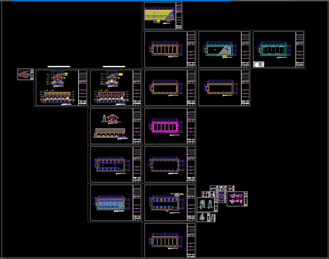 Download Pasar Sederhana Ukuran 20 x 8 Meter DWG AutoCAD - Asdar Id