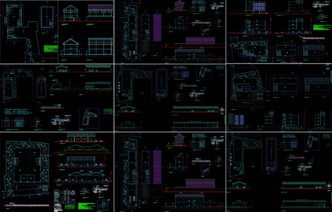 Kumpulan Denah Gudang Sederhana Bertingkat Format DWG AutoCAD - Asdar Id