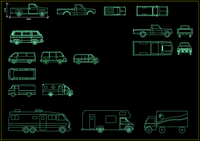 Download Block Model Mobil DWG AutoCAD - Asdar Id