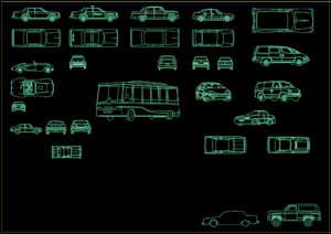 Download Block Model Mobil DWG AutoCAD - Asdar Id