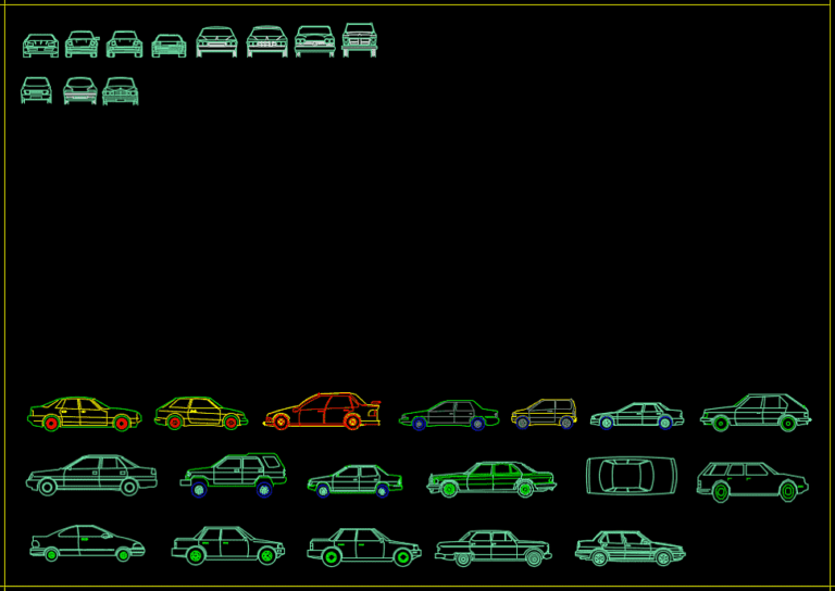 Download Block Model Mobil DWG AutoCAD - Asdar Id