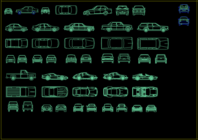 Download Block Model Mobil DWG AutoCAD - Asdar Id