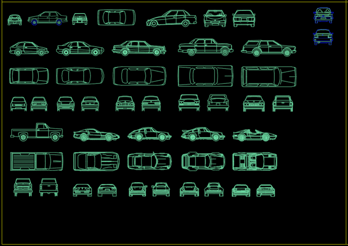 Download Block Model Mobil DWG AutoCAD - Asdar Id