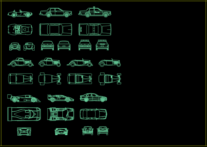 Download Block Model Mobil DWG AutoCAD - Asdar Id