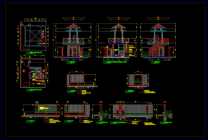 Download Desain Pos Jaga 2 Lantai DWG AutoCAD - Asdar Id