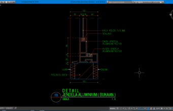 Jendela Aluminium AutoCAD Archives - Asdar Id