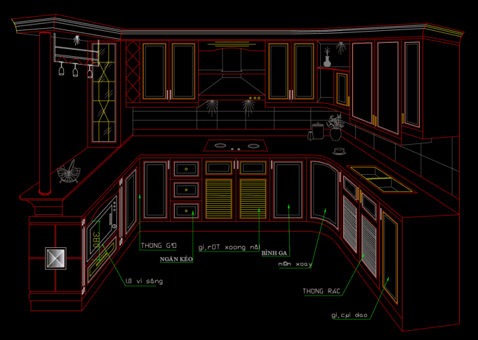 Download Gambar 3d Block Dapur Format Dwg Autocad Asdar Id