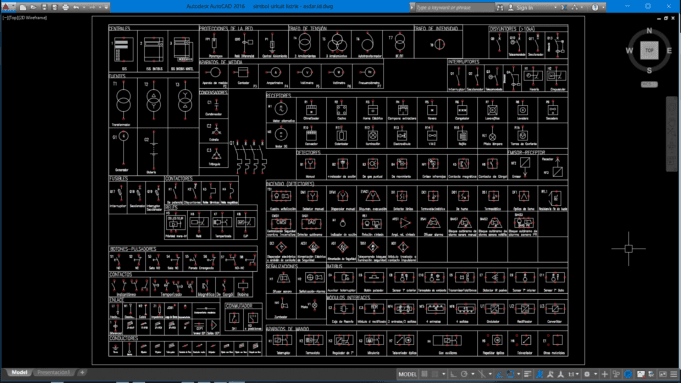 Download Simbol Untuk Sirkuit Listrik Format DWG AutoCAD - Asdar Id