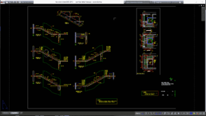 Download Gambar Detail Tangga Format DWG AutoCAD - Asdar Id