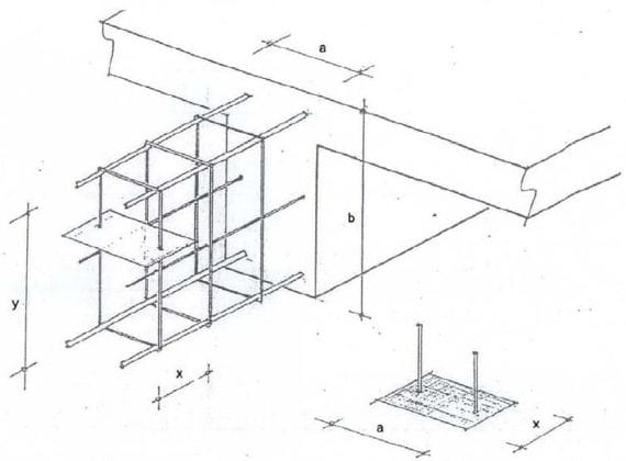 Download Gambar Skema Penulangan Balok Format DWG AutoCAD - Asdar Id
