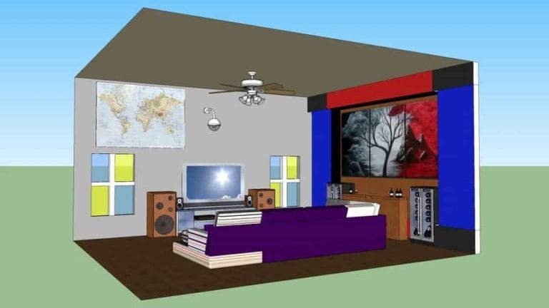 Download Ruang Keluarga Format SKP SketchUp - Asdar Id