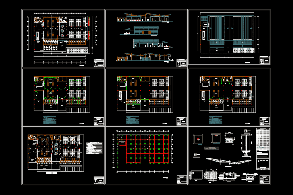Download Pasar Format DWG AutoCAD - Asdar Id