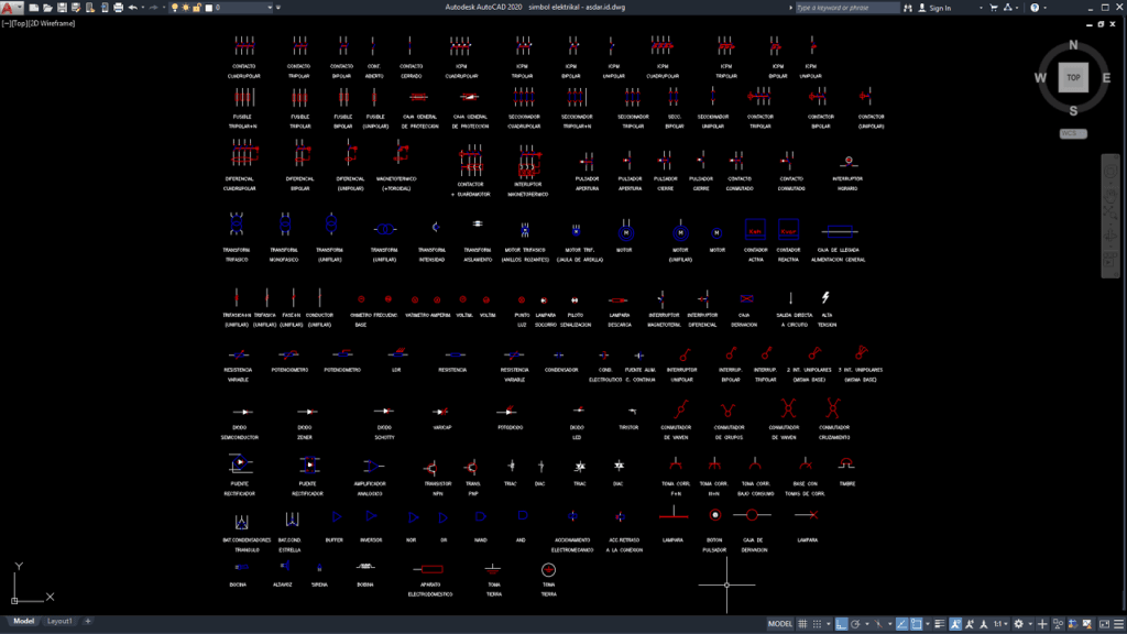Download Simbol Elektrikal Format DWG AutoCAD - Asdar Id
