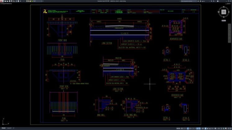 Download Detail Box Culvert DWG AutoCAD - Asdar Id