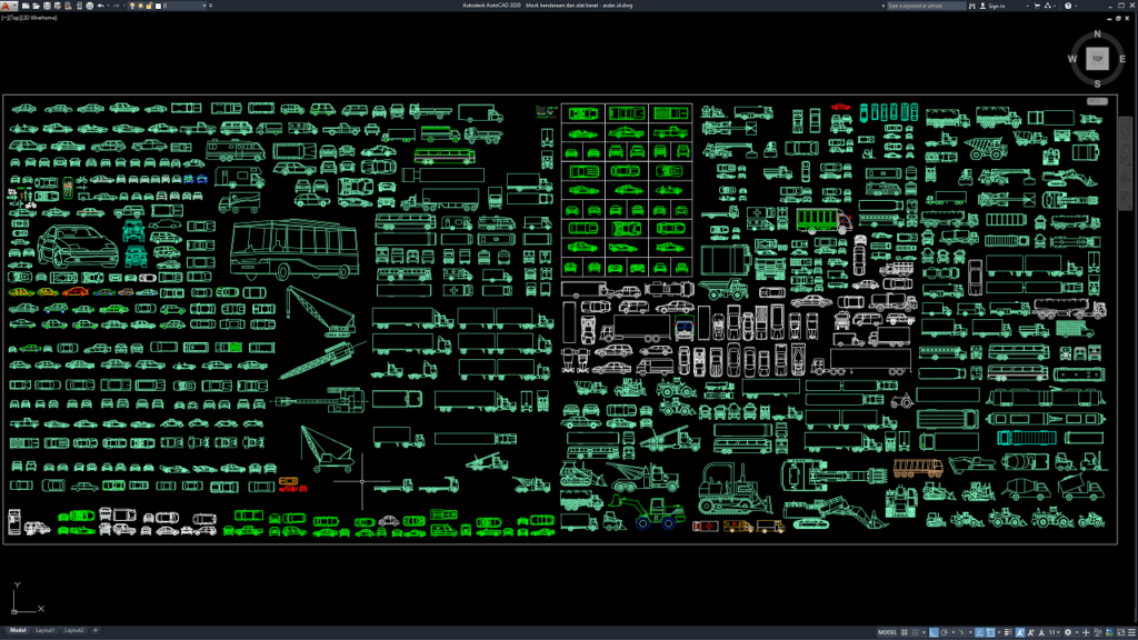Download Block Kendaraan dan Alat Berat Format DWG AutoCAD - Asdar Id