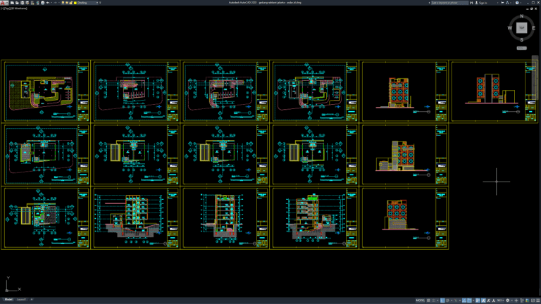 Download Gambar Gedung Rabbani Jakarta DWG AutoCAD - Asdar Id