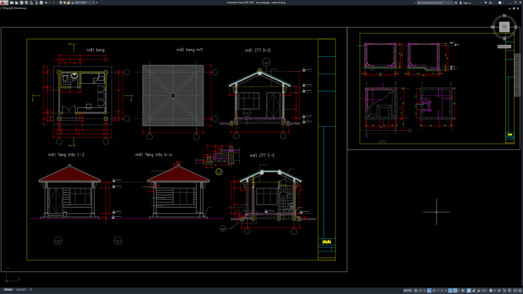 Download Desain Pos Penjaga DWG AutoCAD - Asdar Id