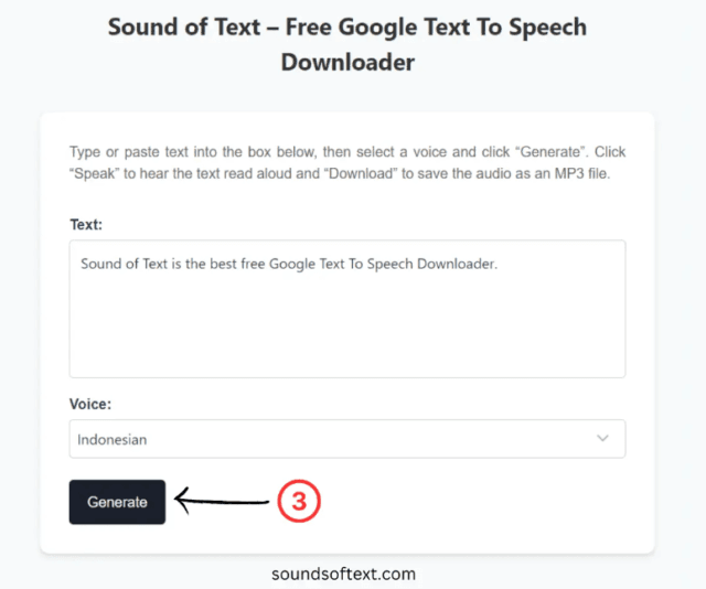 Bagaimana Cara Pakai Sound of Text Gratis - Asdar Id