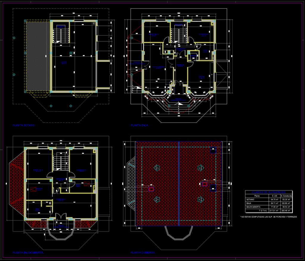 Download Desain Rumah Klasik plus Basement 2 Lantai DWG AutoCAD - Asdar Id