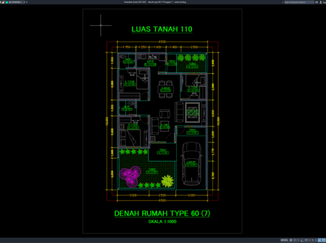 Rumah Tipe 87 AutoCAD Archives - Asdar Id