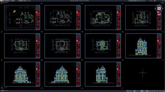 Download Gambar Rumah Sultan DWG AutoCAD - Asdar Id