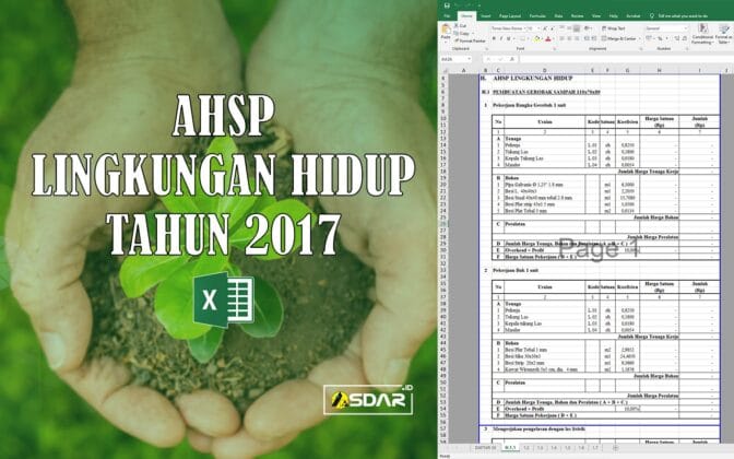 Download AHSP Lingkungan Hidup Tahun 2017 Format Excel - Asdar Id