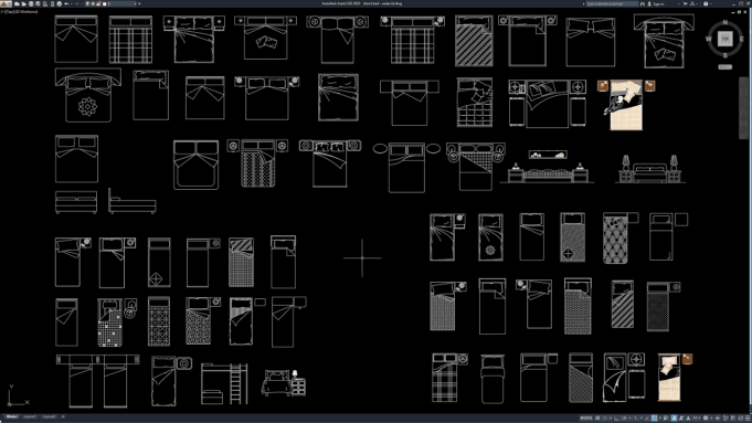Download Block Bed DWG AutoCAD - Asdar Id