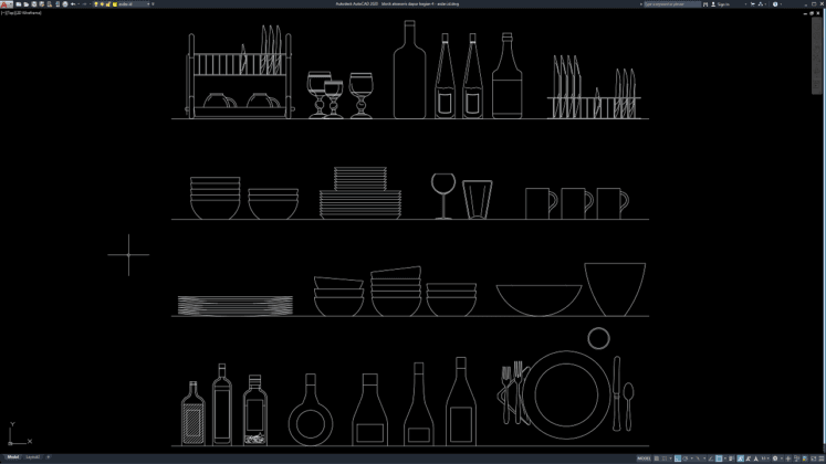 Download Block Aksesoris Dapur Bagian 4 DWG AutoCAD - Asdar Id