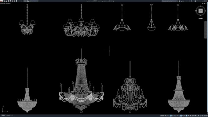 Download Block Lampu Gantung DWG AutoCAD - Asdar Id