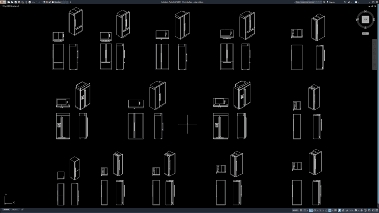 Download Block Kulkas Bagian 2 DWG AutoCAD - Asdar Id