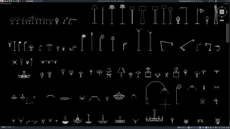 Download Block Lampu DWG AutoCAD - Asdar Id