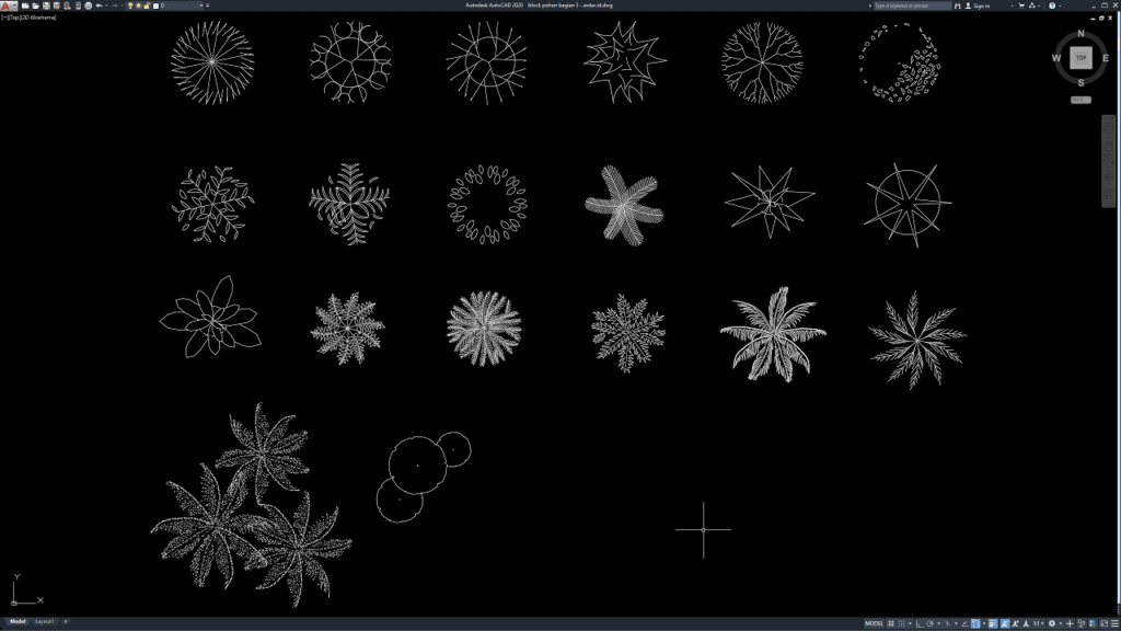 Download Block Pohon Bagian 5 DWG AutoCAD - Asdar Id