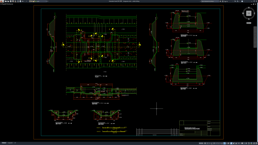 Download Gambar Bangunan Ukur DWG AutoCAD - Asdar Id