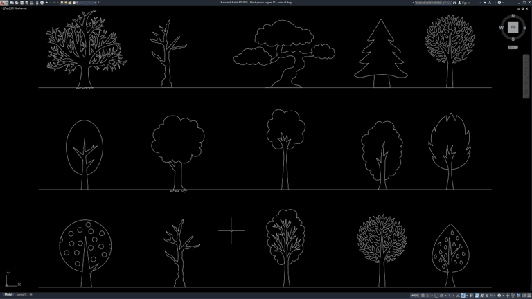 Download Block Pohon Bagian 10 DWG AutoCAD - Asdar Id