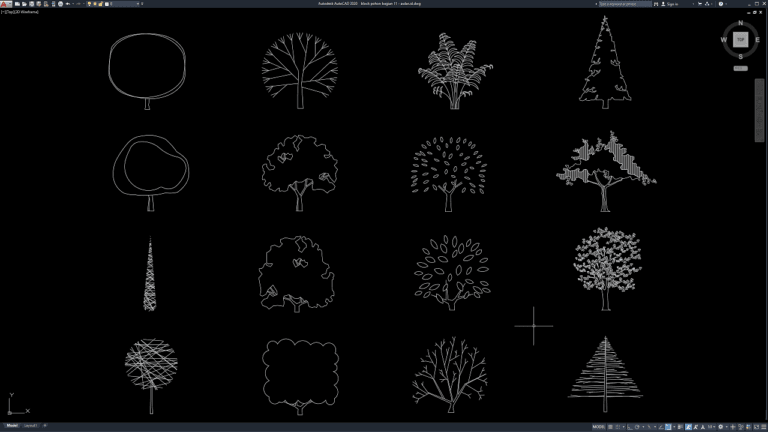 Download Block Pohon Bagian 11 DWG AutoCAD - Asdar Id