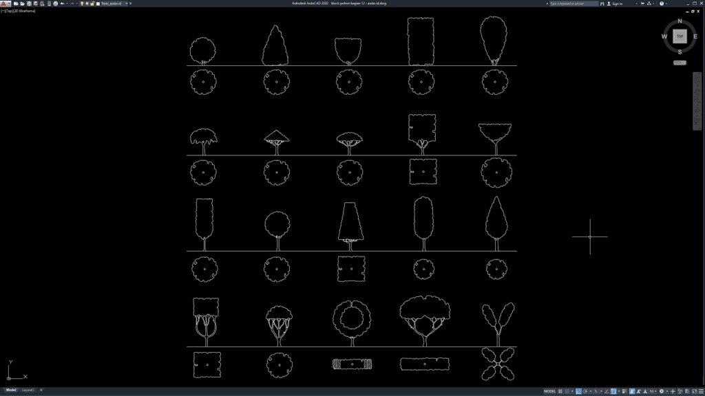 Download Block Pohon Bagian 12 DWG AutoCAD - Asdar Id
