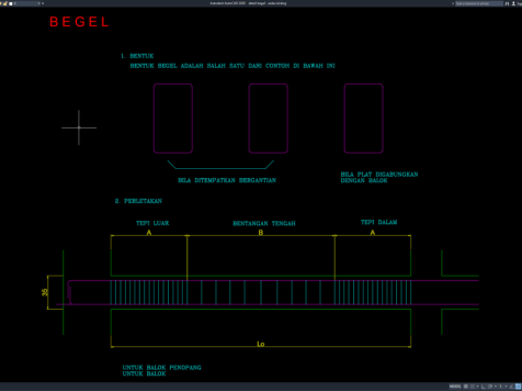 Download Gambar Detail Ring Balok dan Atap DWG AutoCAD - Asdar Id